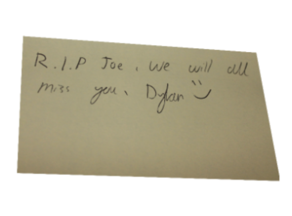 Joe’s Wall – Joe’s Faith